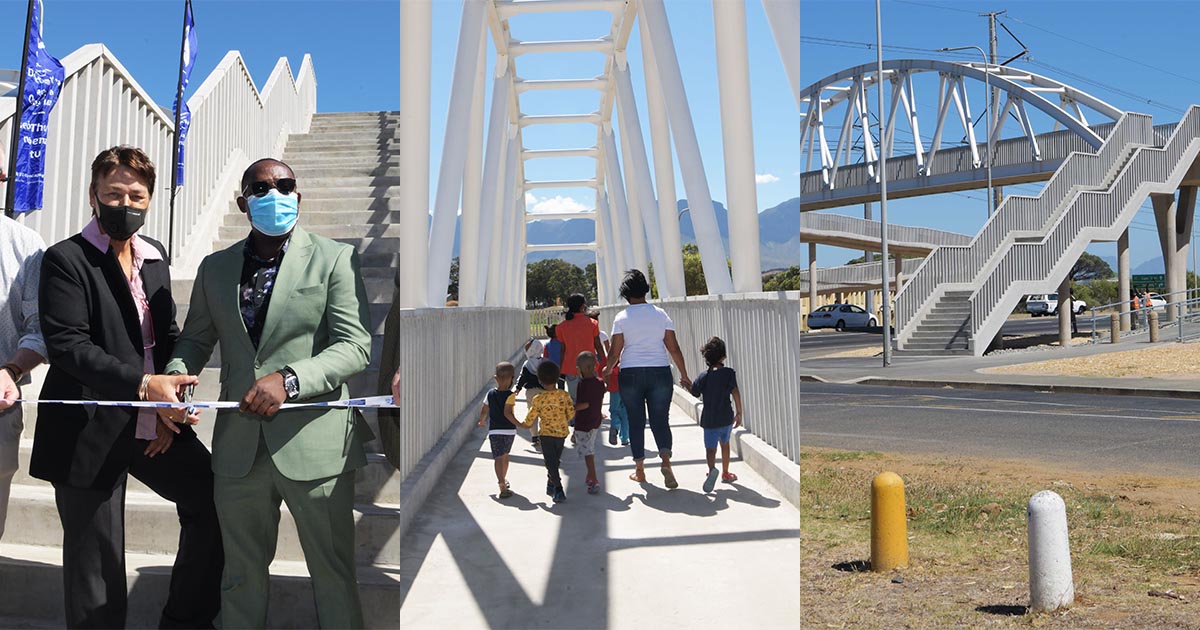 New N2 pedestrian bridge a safe passage for learners, residents