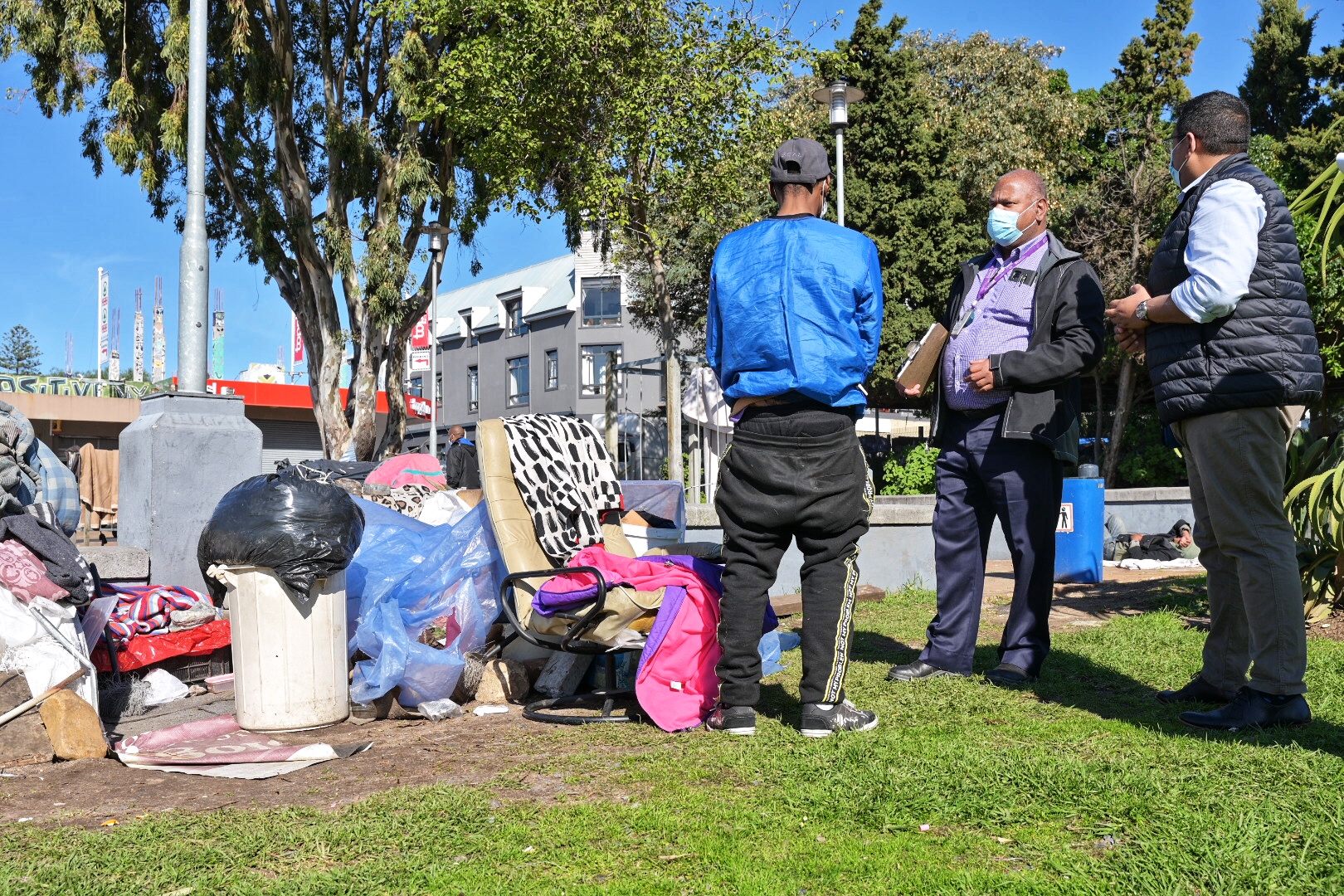 Mayor Dan Plato continues outreach on Give Dignity campaign drive