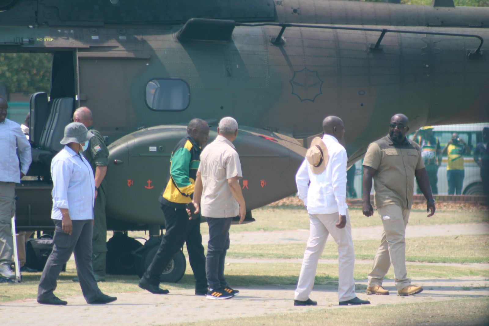 Cyril uses Air Force as ANC taxi service