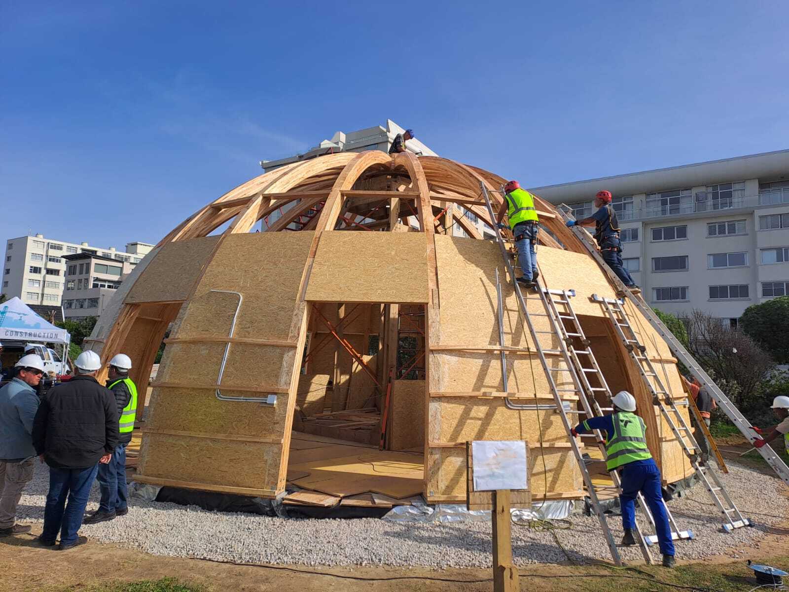 A peek at the City’s progress with new dome classroom at Green Point Park