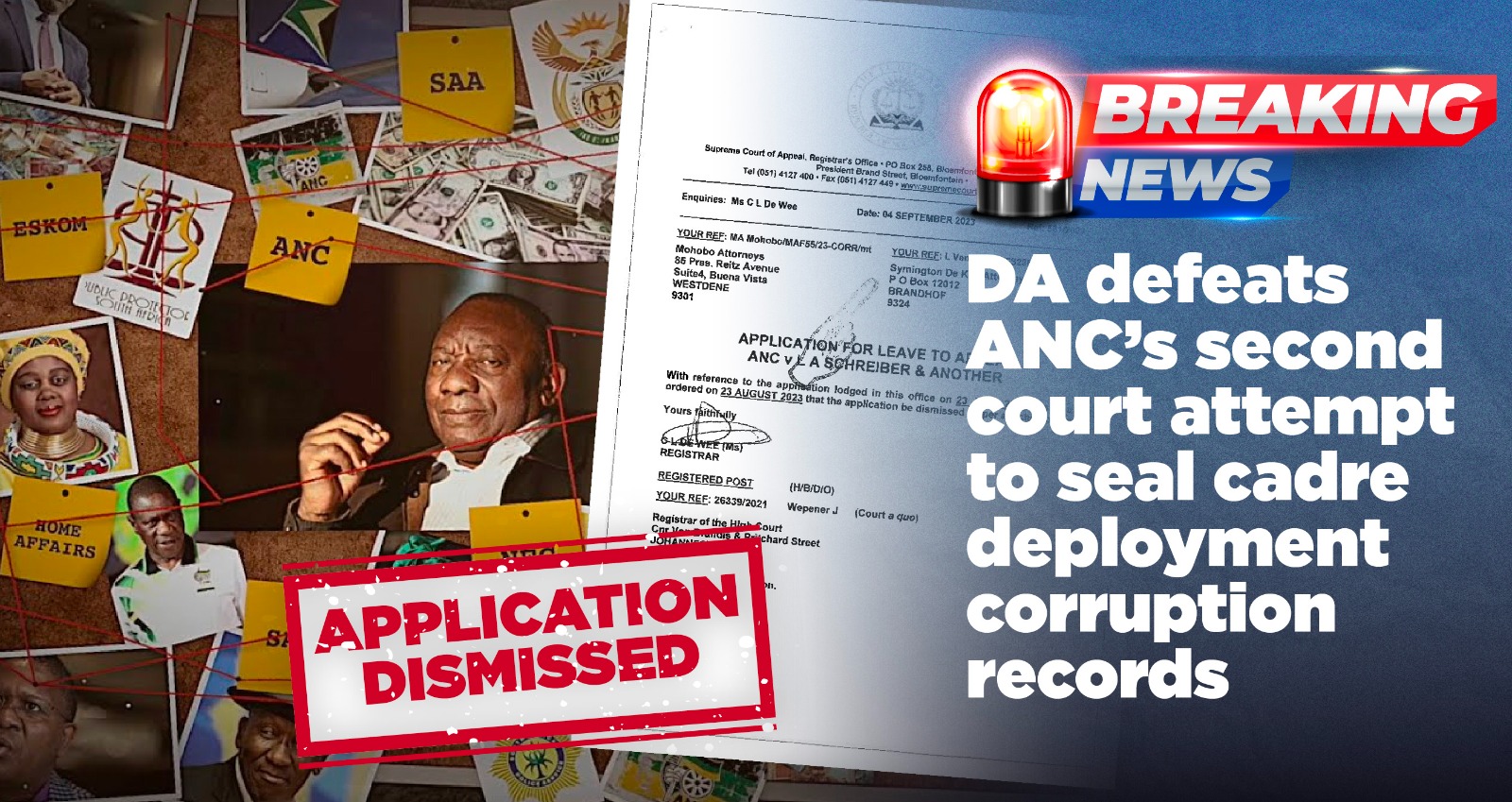 DA defeats ANC’s latest desperate attempt to hide cadre deployment records