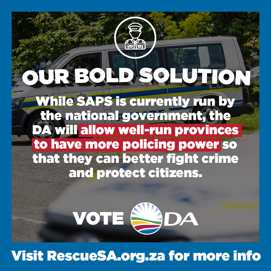 The DA’s Rescue Plan for South Africa: Election Manifesto 2024