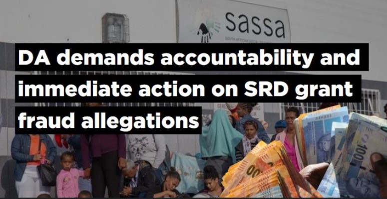 DA demands accountability and immediate action on SRD grant fraud ...