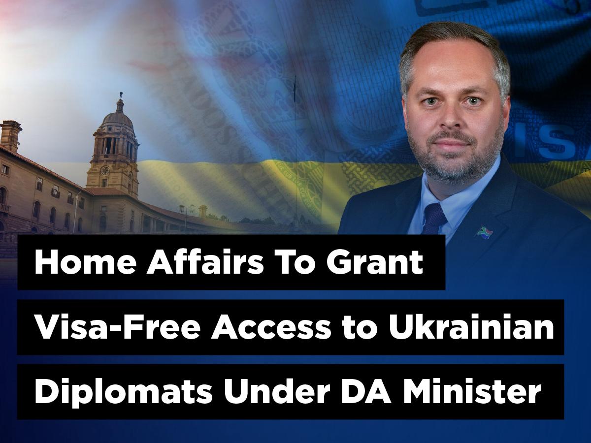 DA welcomes move to grant visa-free access to Ukrainian diplomats and ...