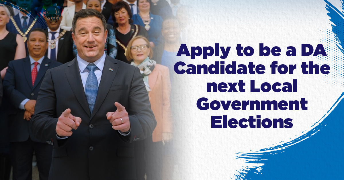 DA candidate applications for Local Government Election now open