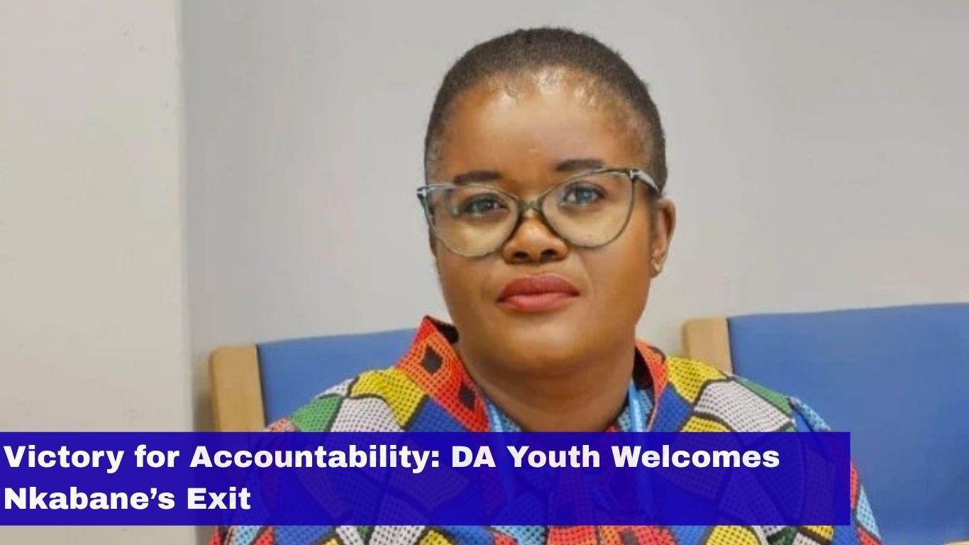 DA Youth welcomes removal of Nkabane, after DA’s relentless pressure