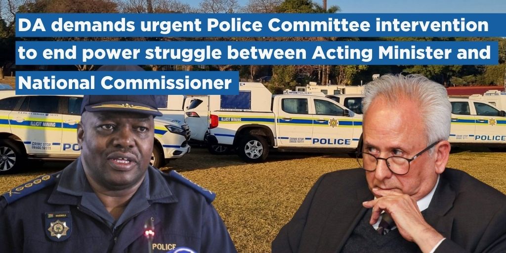 DA demands urgent Police Committee intervention to end power struggle ...