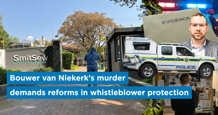Bouwer van Niekerk’s murder demands reforms in whistleblower protection ...