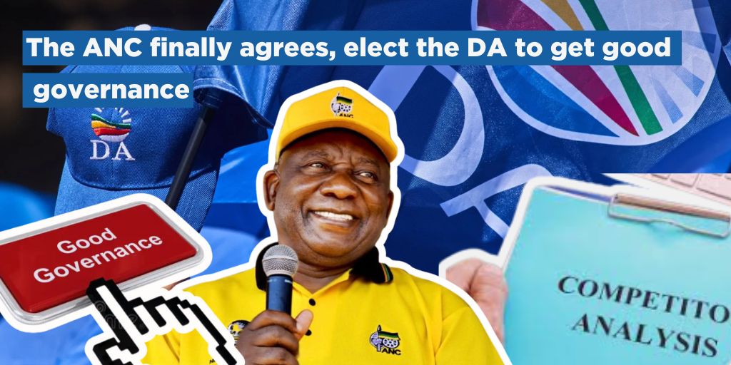 The ANC finally agrees, elect the DA to get good governance
