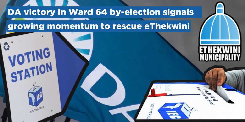 DA victory in Ward 64 by-election signals growing momentum to rescue ...