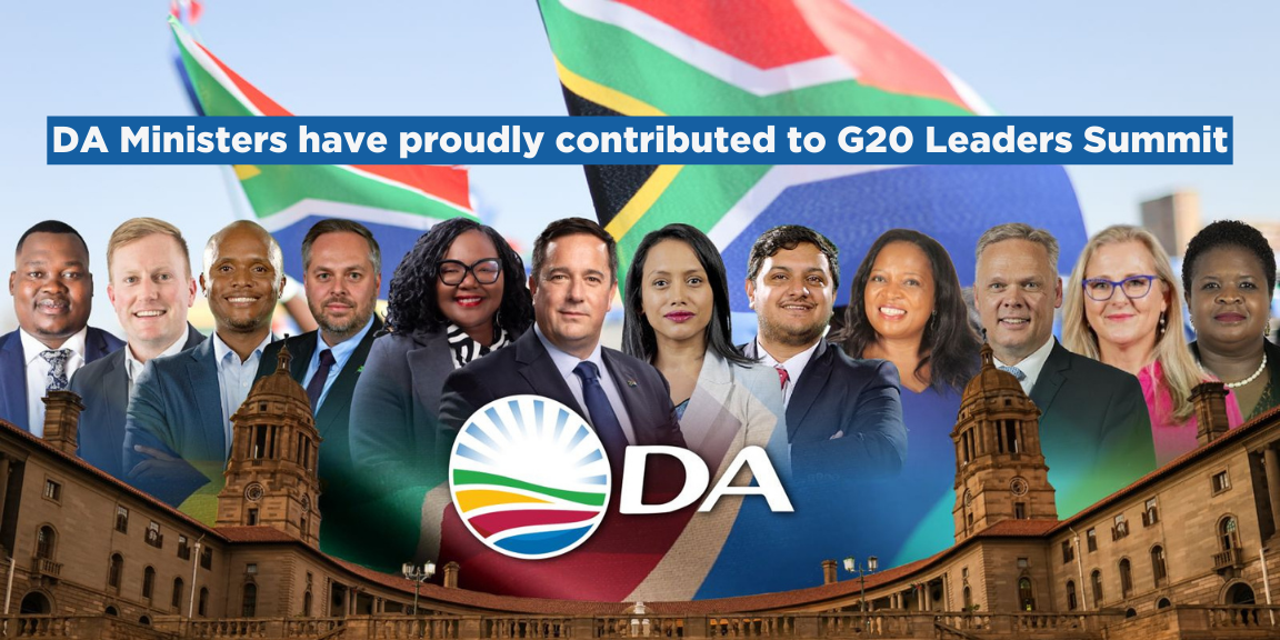 DA Ministers have proudly contributed to G20 Leaders Summit