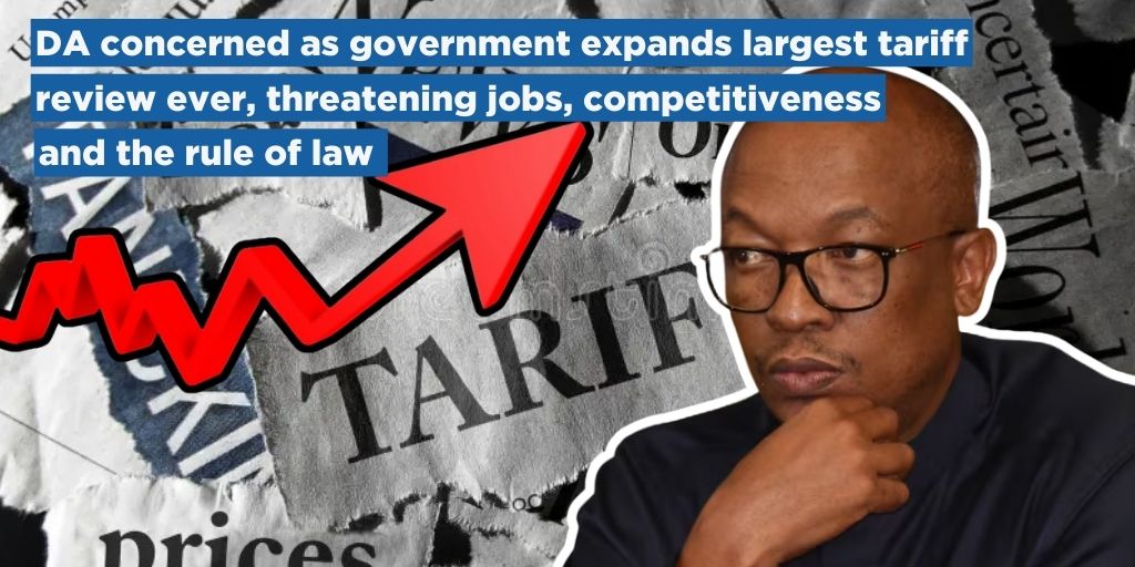 DA concerned as government expands largest tariff review ever ...