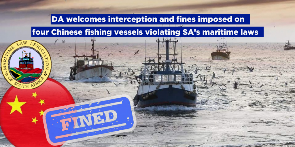 DA welcomes interception and fines imposed on four Chinese fishing ...