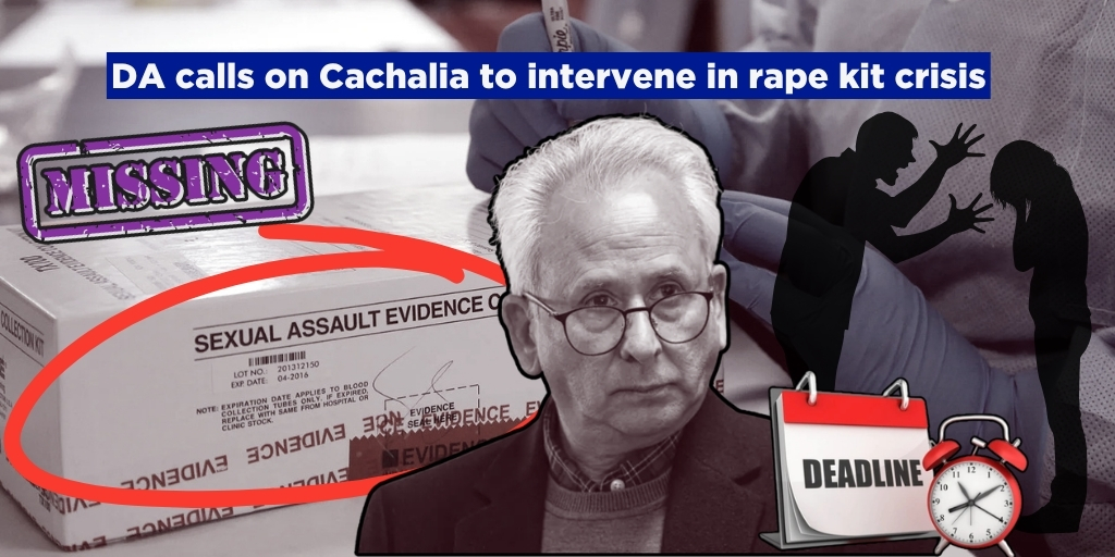 DA calls on Cachalia to intervene in rape kit crisis