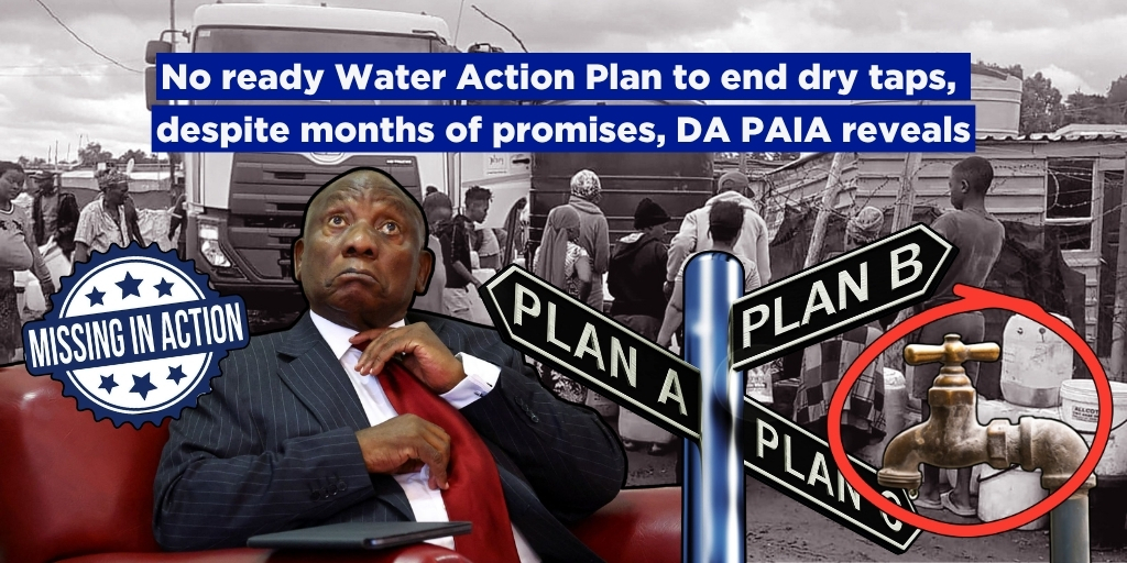 No ready Water Action Plan to end dry taps, despite months of promises ...