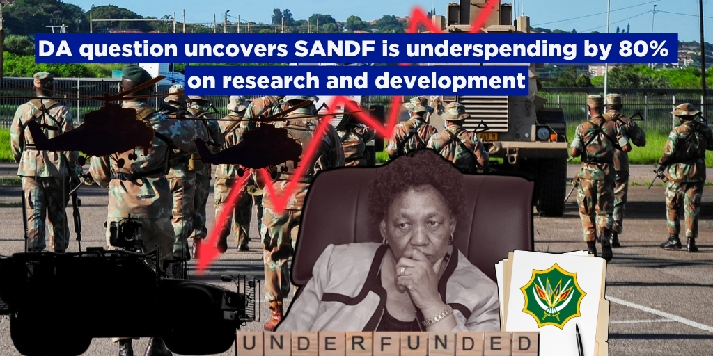 DA question uncovers SANDF is underspending by 80% on research and ...