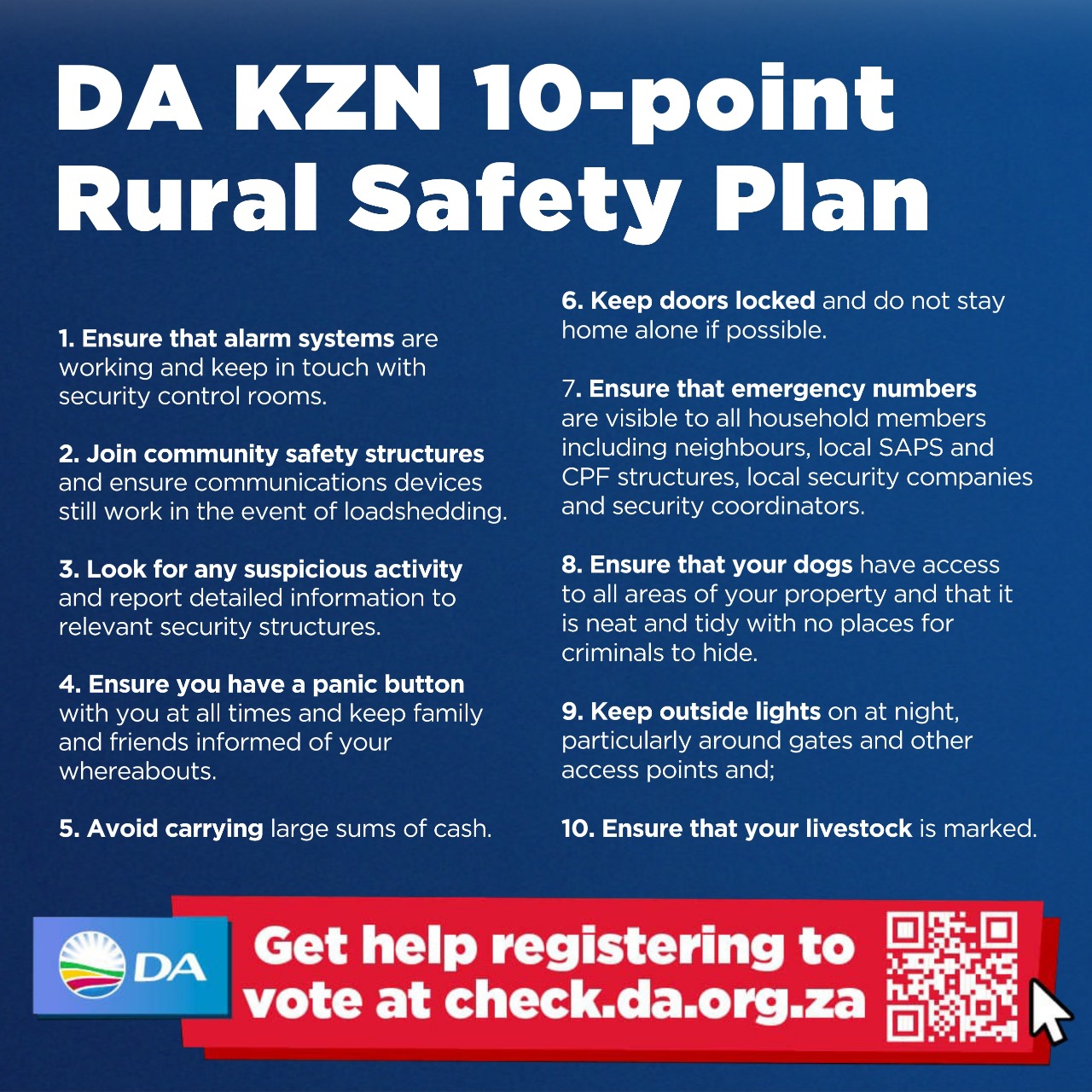 DA introduces 10-point safety plan for rural communities ahead of ...